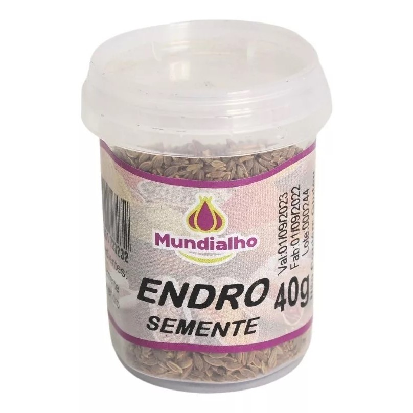 Endro Semente Pote Mundialho 40g | Shopee Brasil