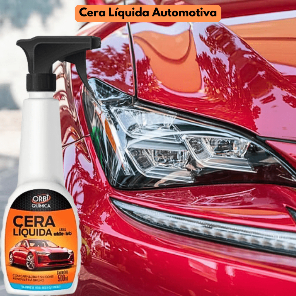 Cera Líquida Automotiva Spray Alta Performance Renova e da Brilho ...