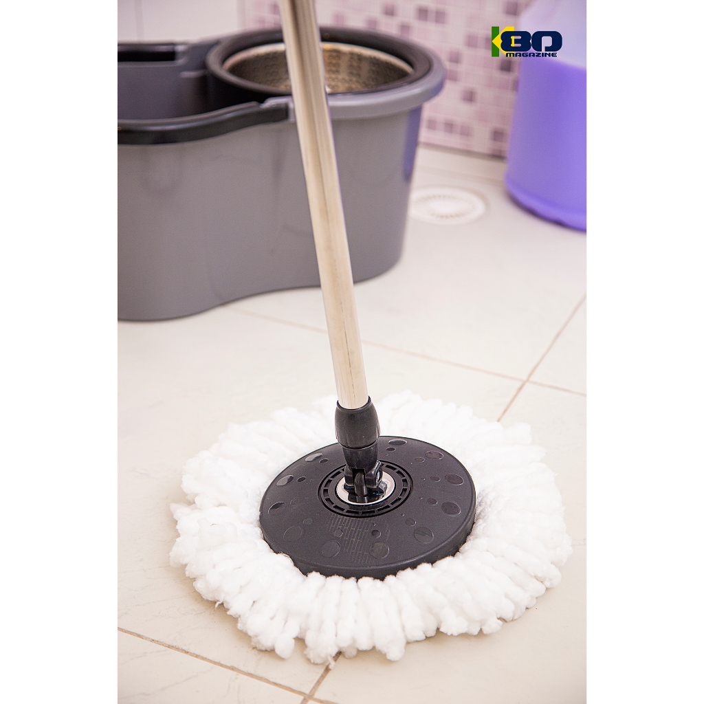Mop Centrifuga e Cabo Extensivo Inox 12 Litros C/3 Refis e Balde ...