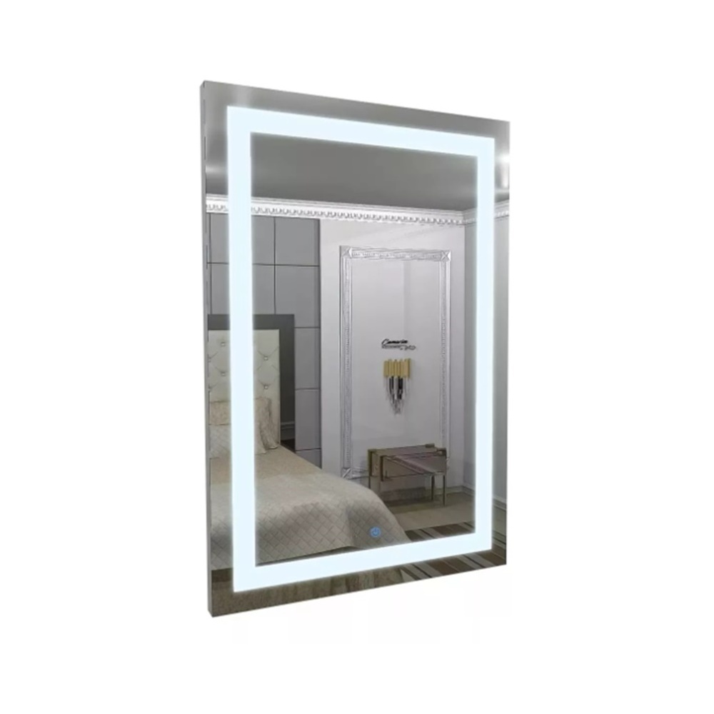 Espelho Led 60x40cm Retangular Com Touch Frontal | Shopee Brasil