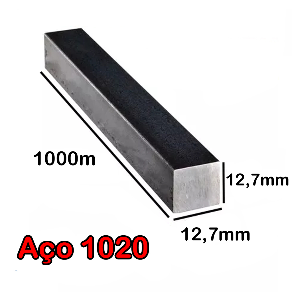 Chaveta Em Barra 1/2 X 1/2 X 1000 Mm Aço 1020 | Shopee Brasil