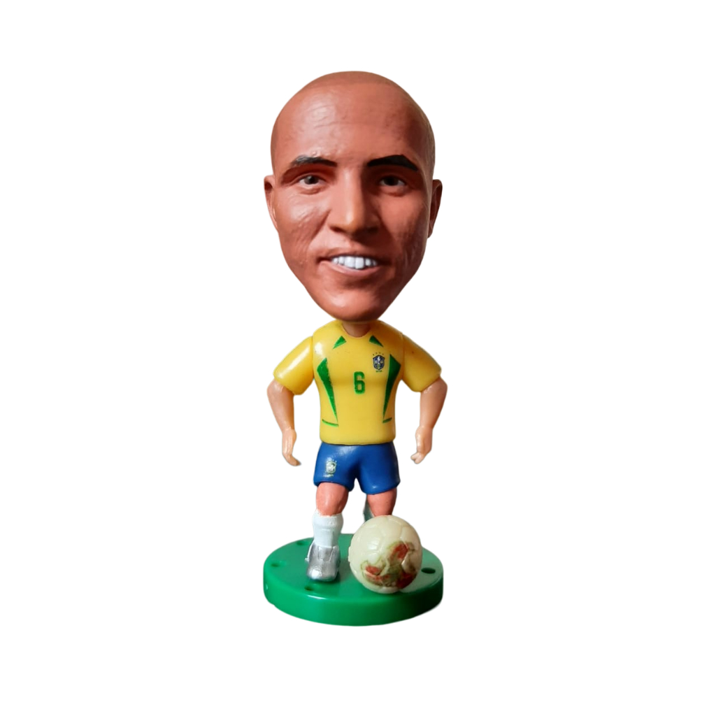 Mini Craque do Roberto Carlos Brasil Soccerwe Boneco Miniatura Jogador ...