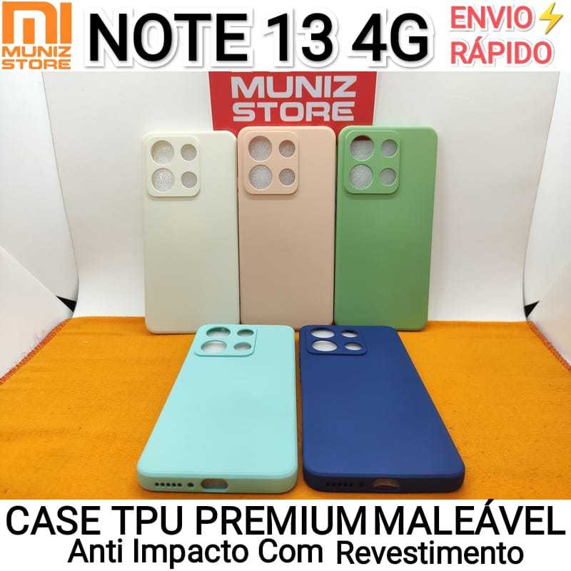 Case Redmi Note 13 4G Xiaomi Capa TPU Premium Emborrachada Com ...