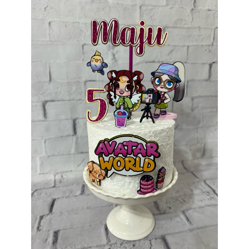 Topo Topper de bolo Avatar World | Shopee Brasil
