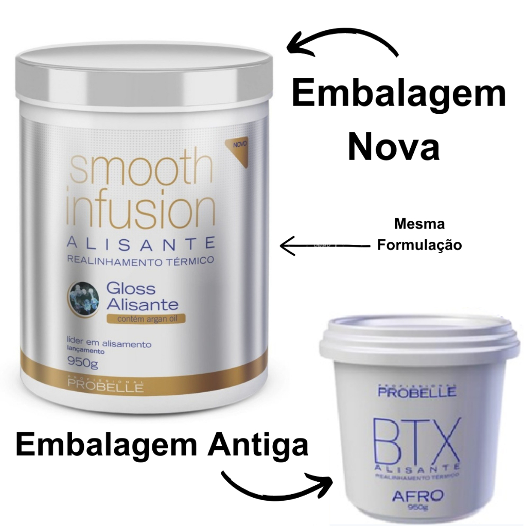 Botox afro 950g probelle profissional smooth infusion nova embalagem ...