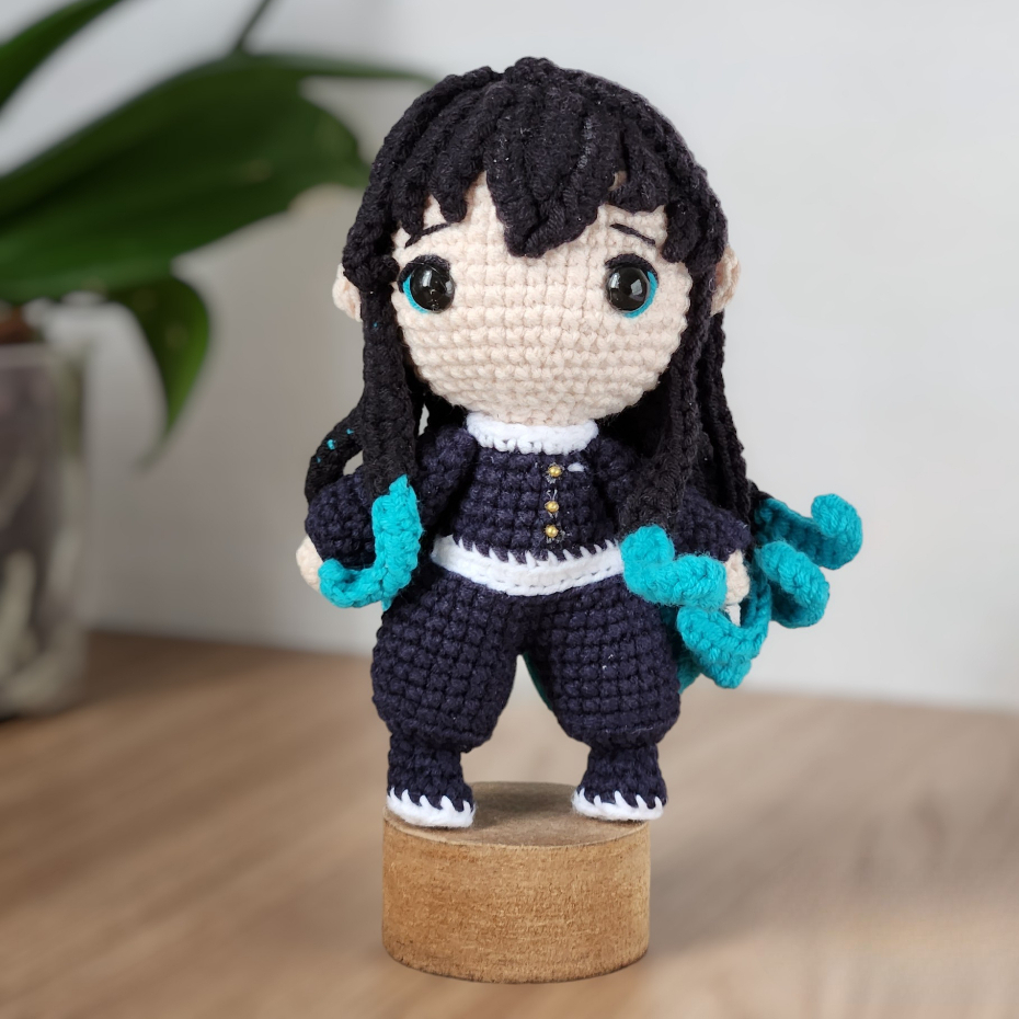 Muichiro Tokito em Crochê Amigurumi de Demon Slayer | Shopee Brasil
