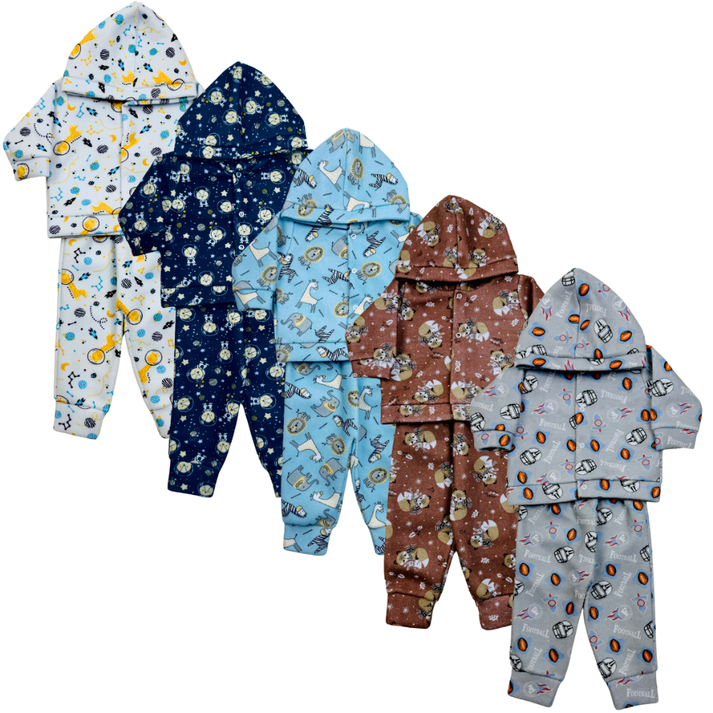 Kit 10 Peças de Roupa Infantil Inverno Bebê Menina - 5 Conjuntos Soft ...
