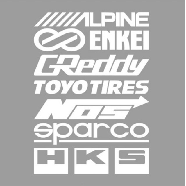 Kit Adesivos Tuning Marcas Carro Rebaixado Dub | Shopee Brasil