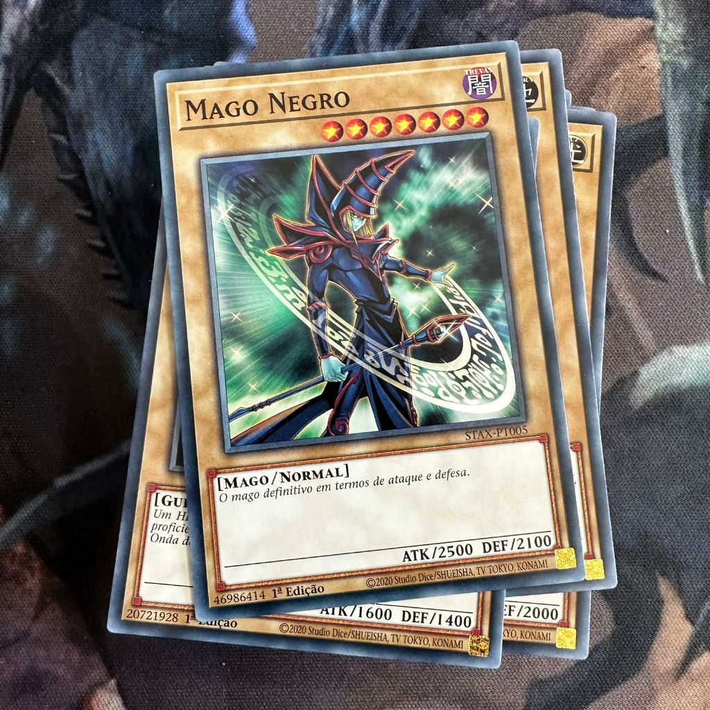 Lote com 50 Cartas de Yugioh Originais Mago Negro Maga Negra Cyber ...
