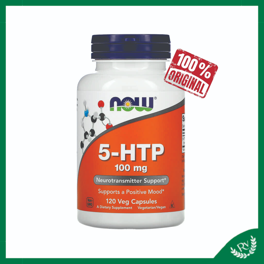 5-HTP 100mg (120 Cápsulas) - Now Foods | Shopee Brasil