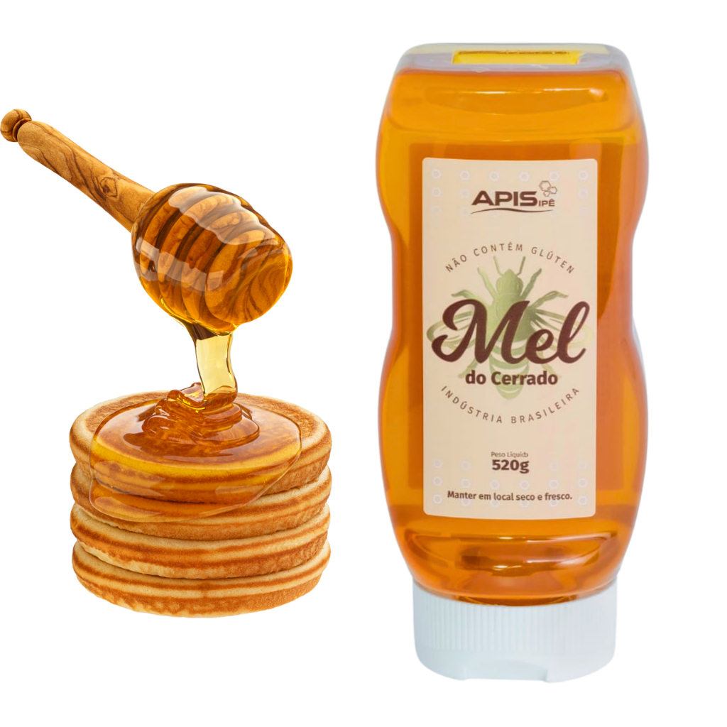 Mel Natural 100% Puro Florada Silvestre 520g - Escorrega o Preço