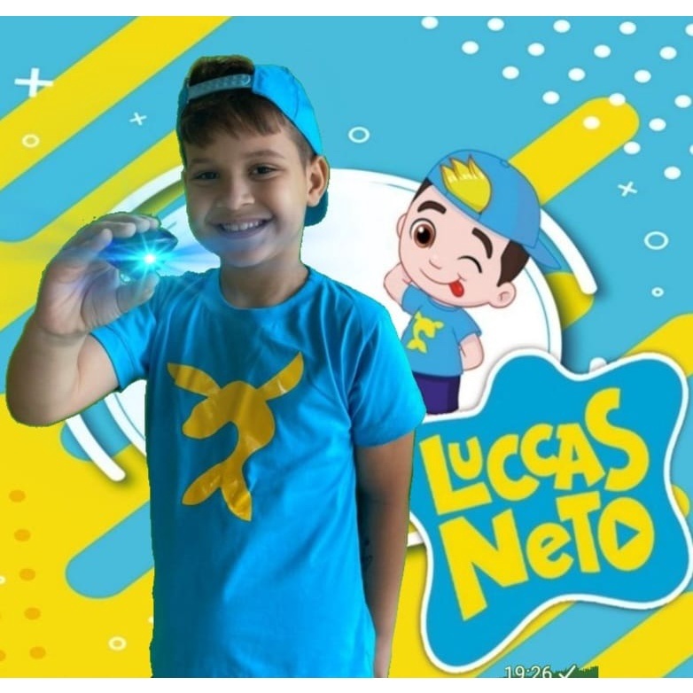 Fantasia Lucas Neto aventureiro azul | Shopee Brasil