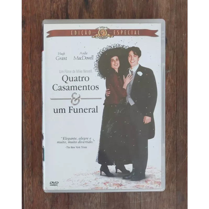 Dvd Quatro Casamentos E Um Funeral | Shopee Brasil