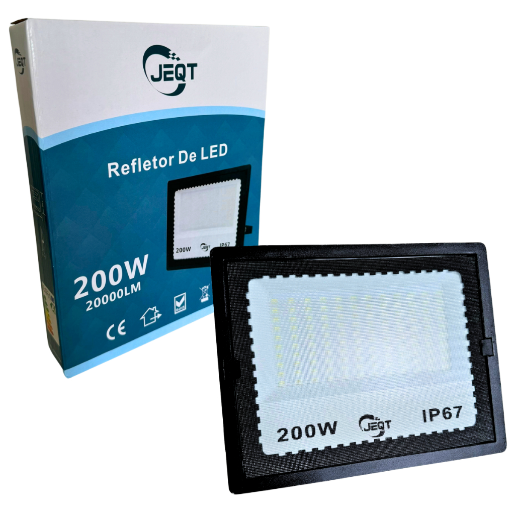 Refletor Led 200w Holofote Bivolt Prova Dágua Ip67 6500k Branco Frio | Shopee Brasil
