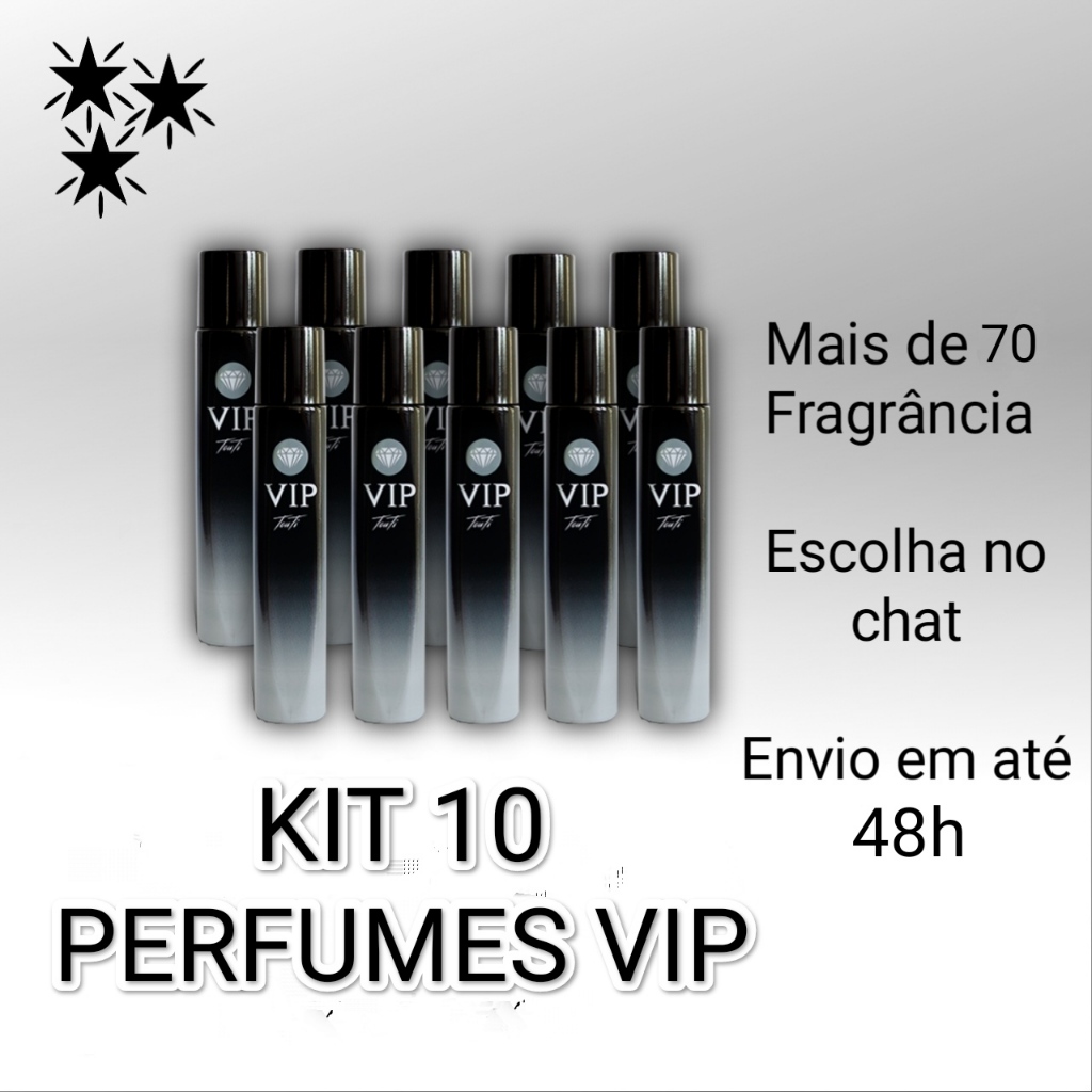 Perfumes Touti Vip/ (Atacado kit/10 ) | Shopee Brasil