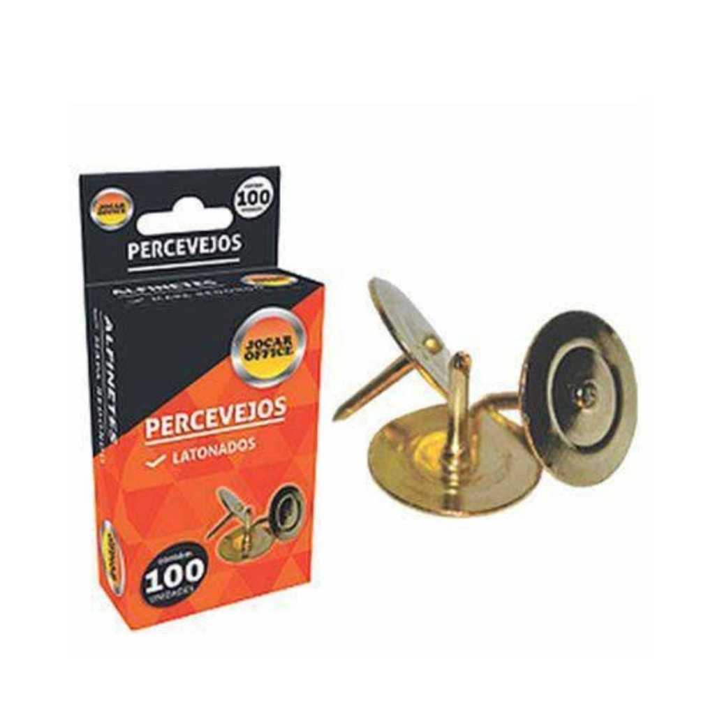 2cx Percevejos Latonado Tachinha Latão Dourado 200un Jocar | Shopee Brasil