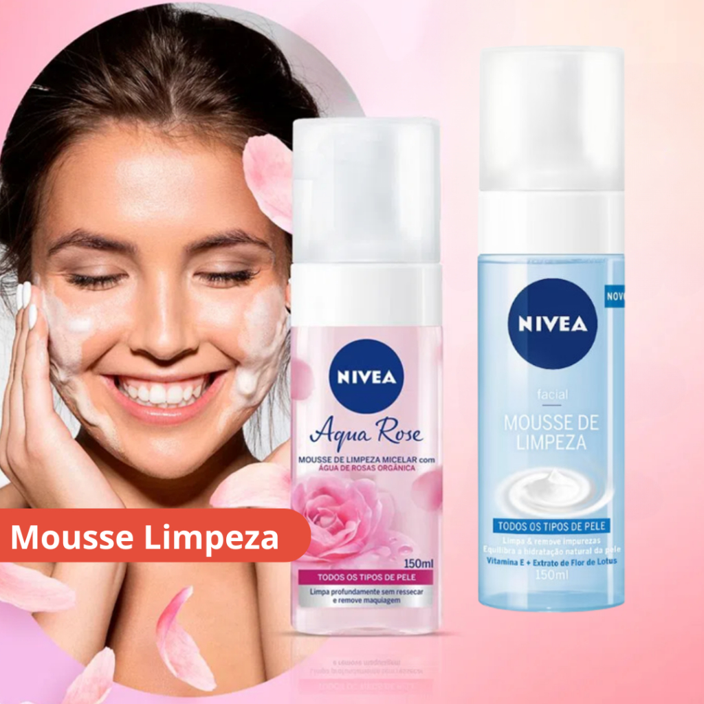 Mousse de Limpeza Facial Nivea - 150ml | Shopee Brasil