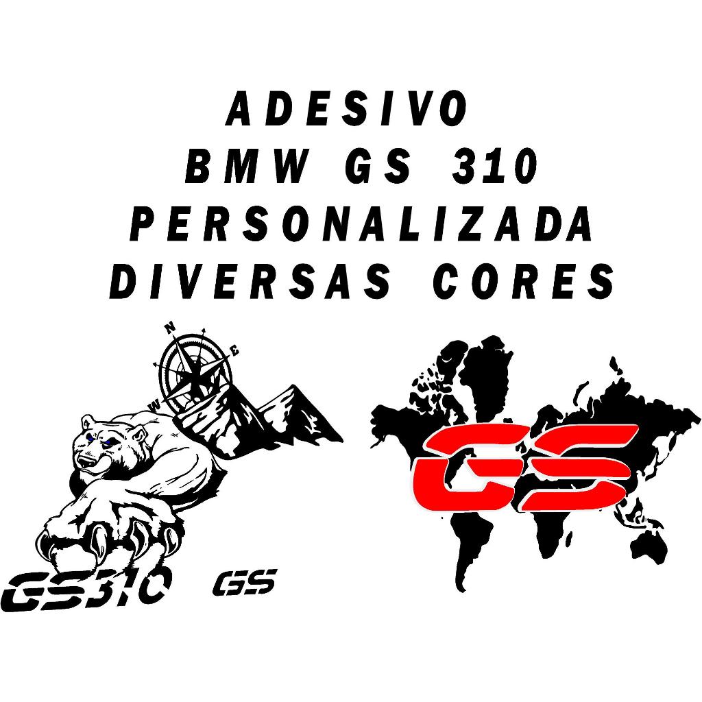 KIT ADESIVO BMW GS 310 PERSONALIZADA gs310 tanque MAPA MUNDI BM ...
