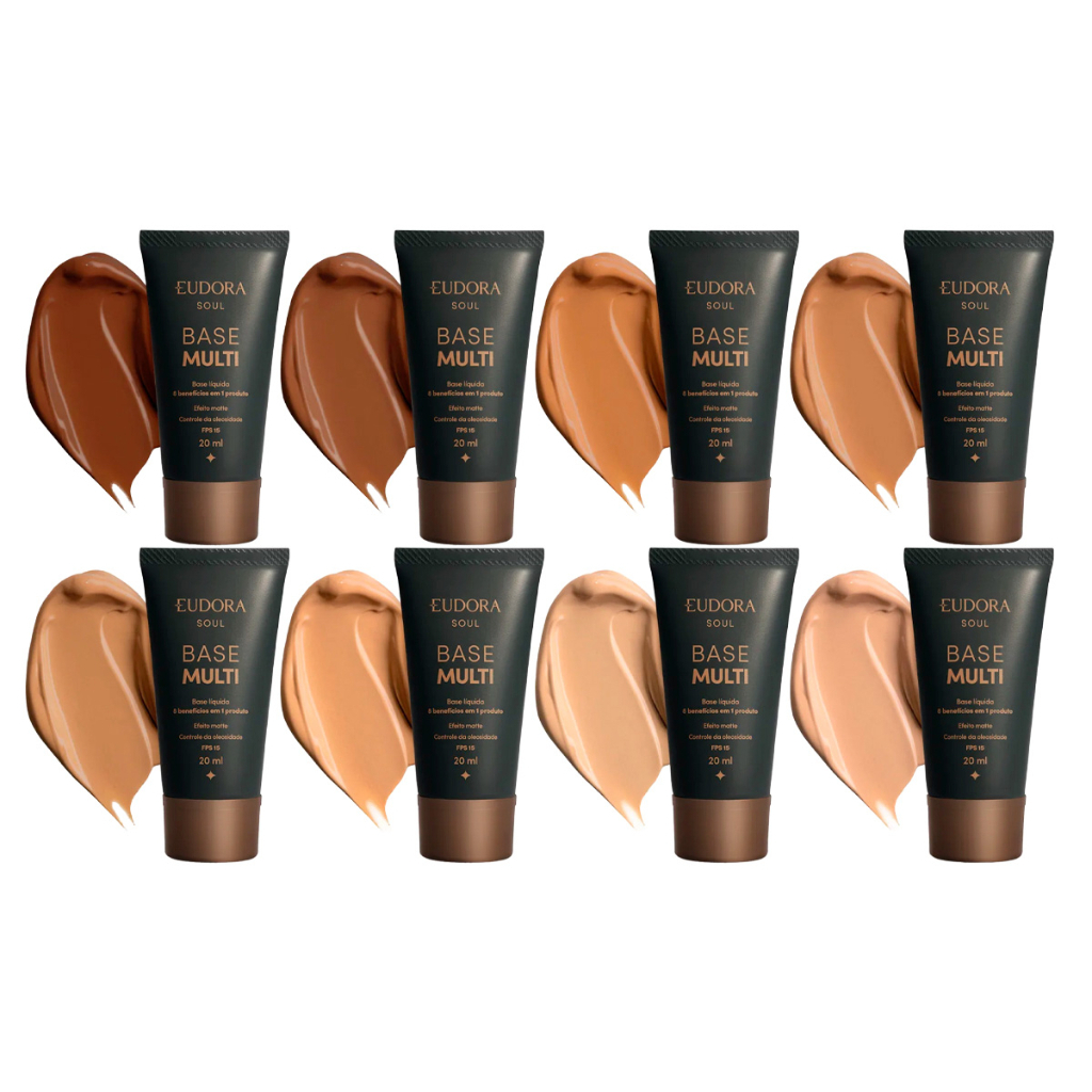 Base Multi 8 em 1 Eudora Soul 20ml | Shopee Brasil