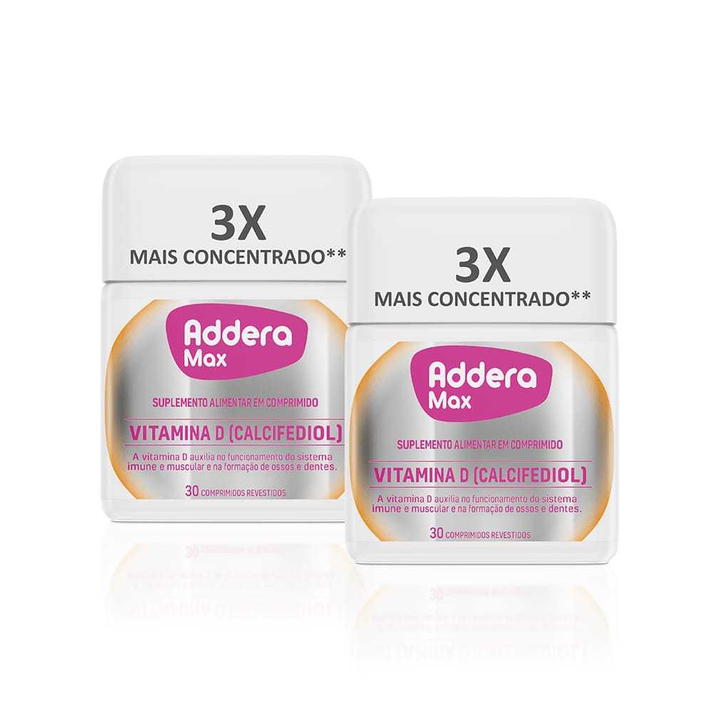 KIT 2 Addera Max 3x concentrado 30 comprimidos revestidos. | Shopee Brasil