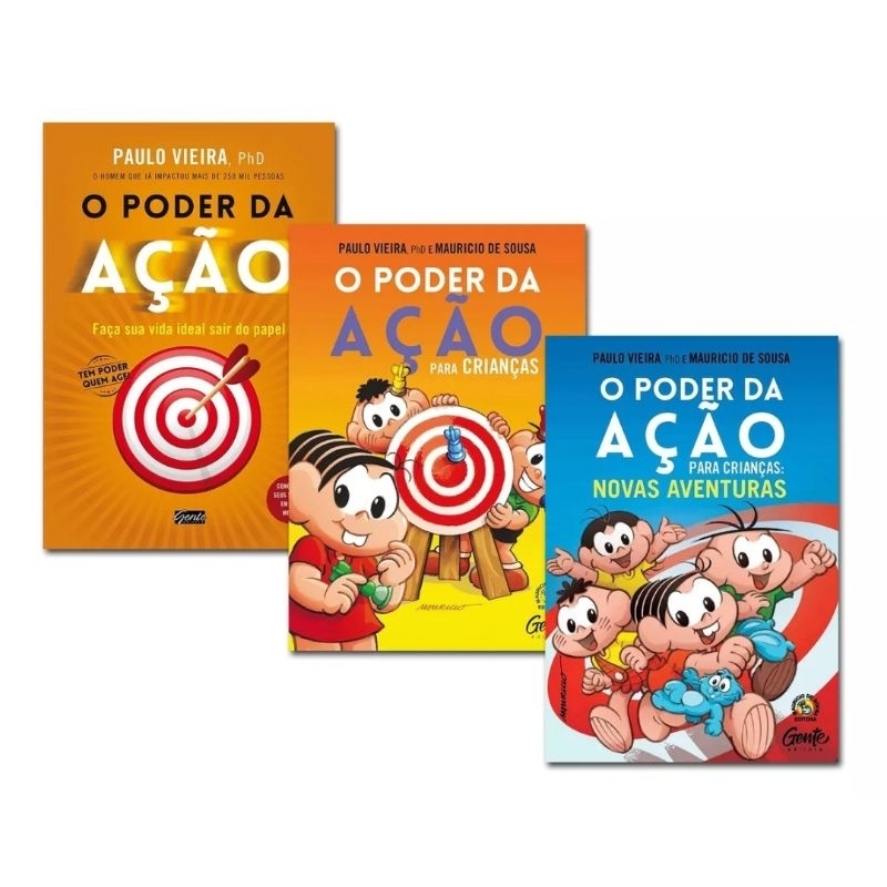 kit com os livros O Poder da ação+O poder da ação para crianças novos ...