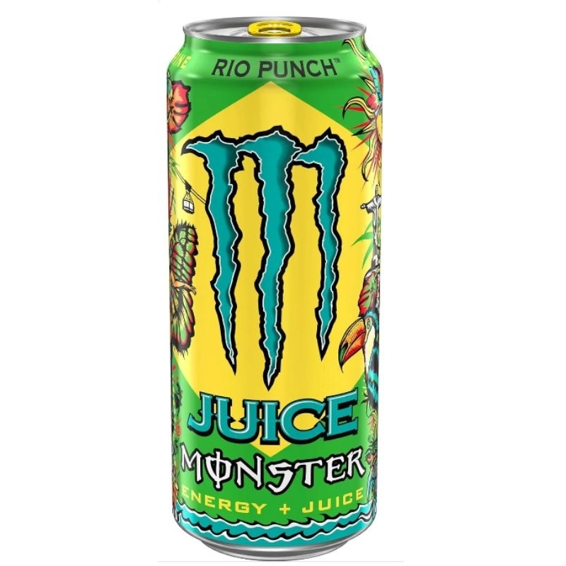 Monster Juice Rio Punch - 473 ML - 🇱🇷 - Com Cristo Redentor | Shopee Brasil