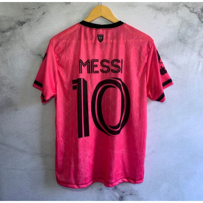 Camisa camiseta uniforme de time inter miami cf rosa messi 10 nome e ...