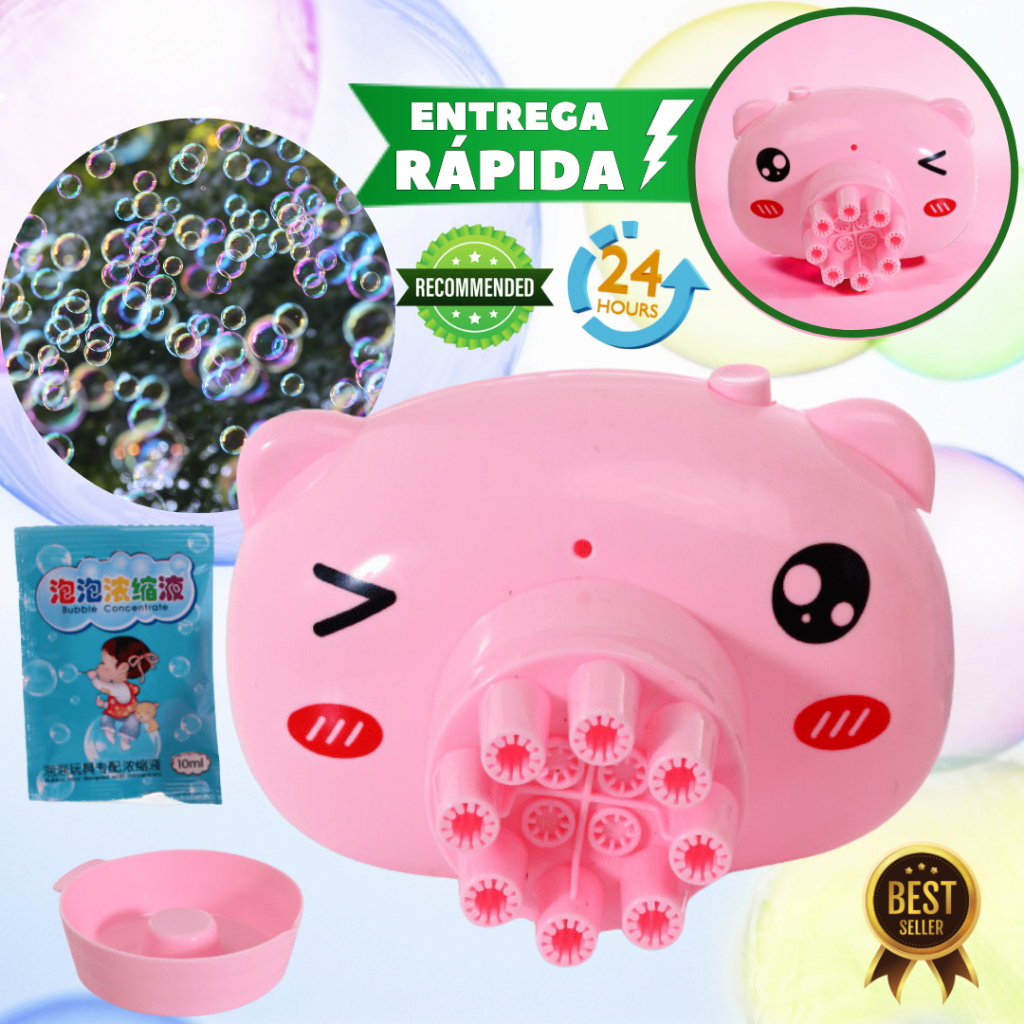 Brinquedo Crianças Máquina câmara Lança Bolha Fofinho Buble Camera ...