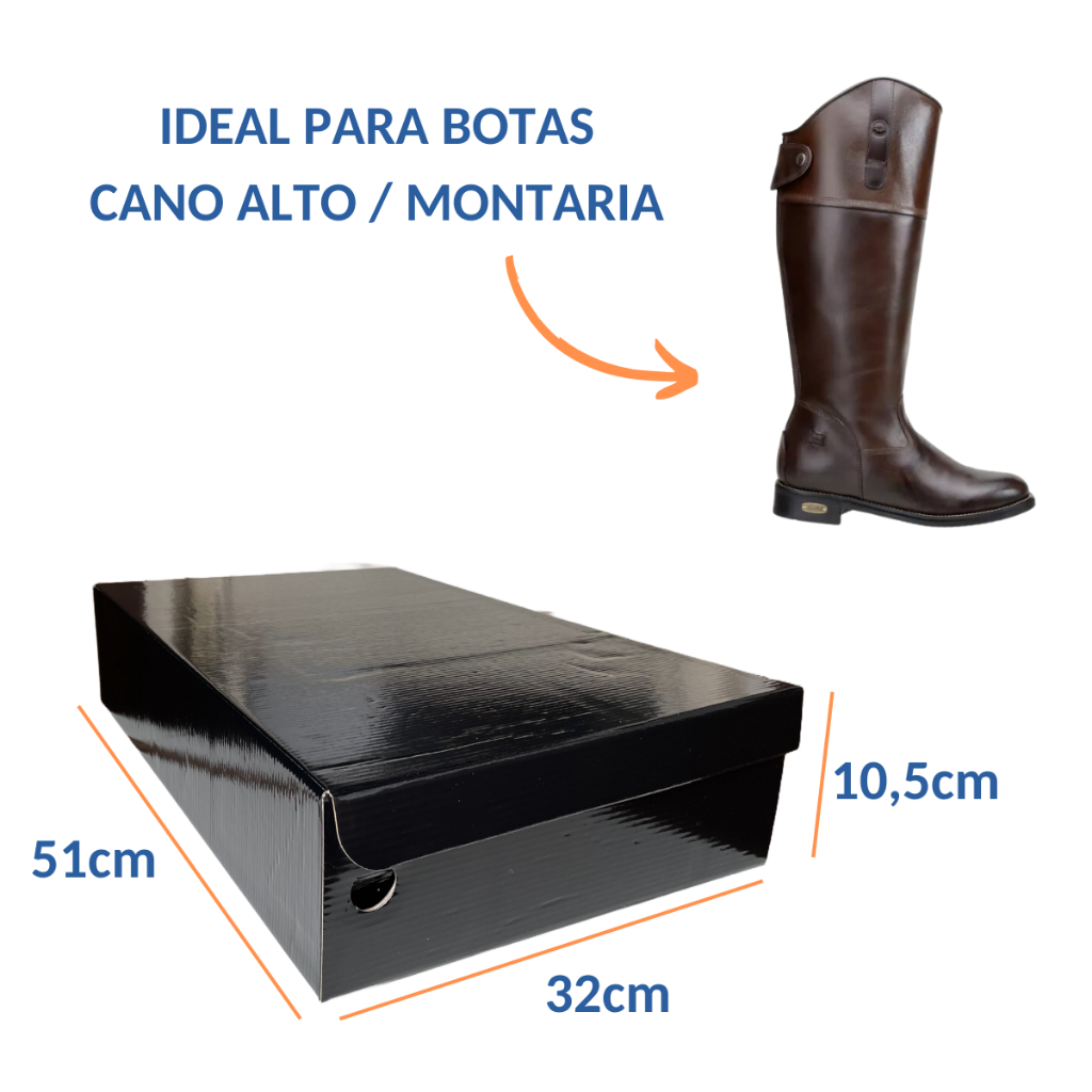 10 Caixas Para Bota Cano Alto Montaria 51x32x10,5cm | Shopee Brasil