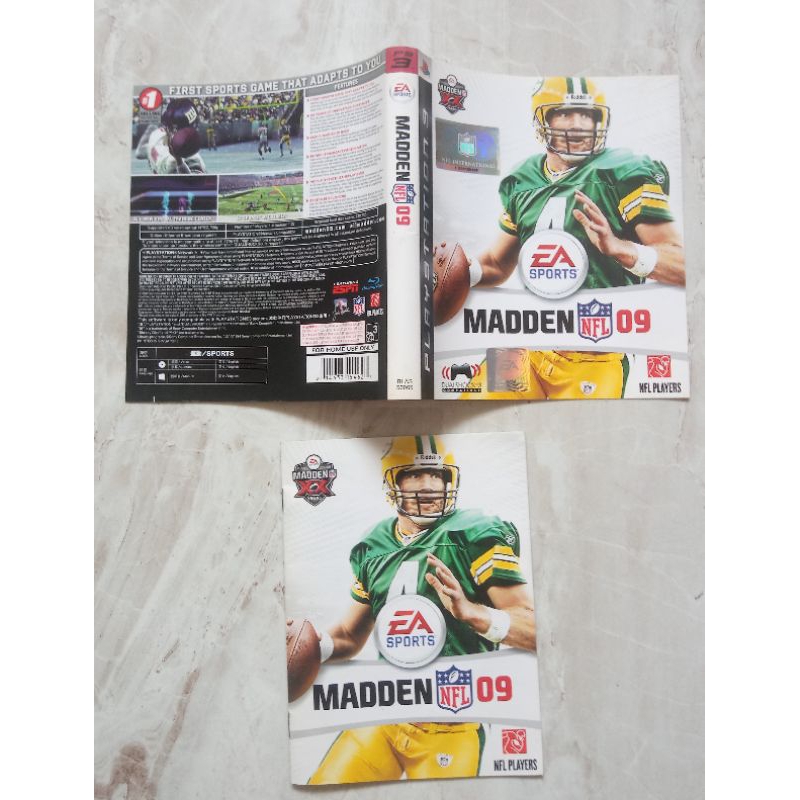 Encarte + Manual Madden NFL 09 / PS3 (Originais) | Shopee Brasil