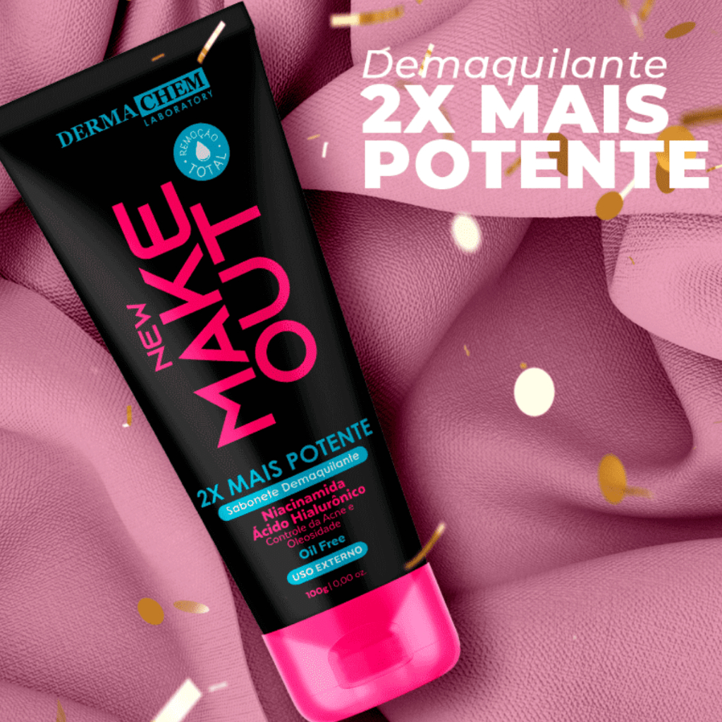 Sabonete Demaquilante New Make Out 2X Mais Potente Dermachem | Shopee ...