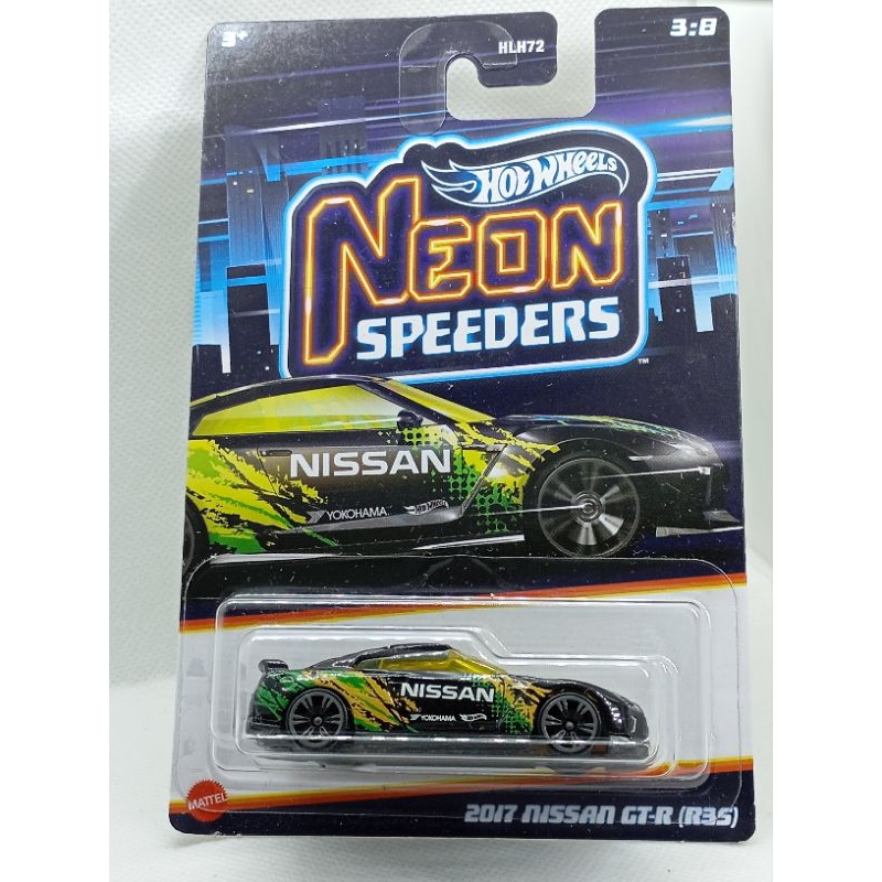 Hot Wheels 2017 Nissan GT-R R35 Neon Speeders | Shopee Brasil