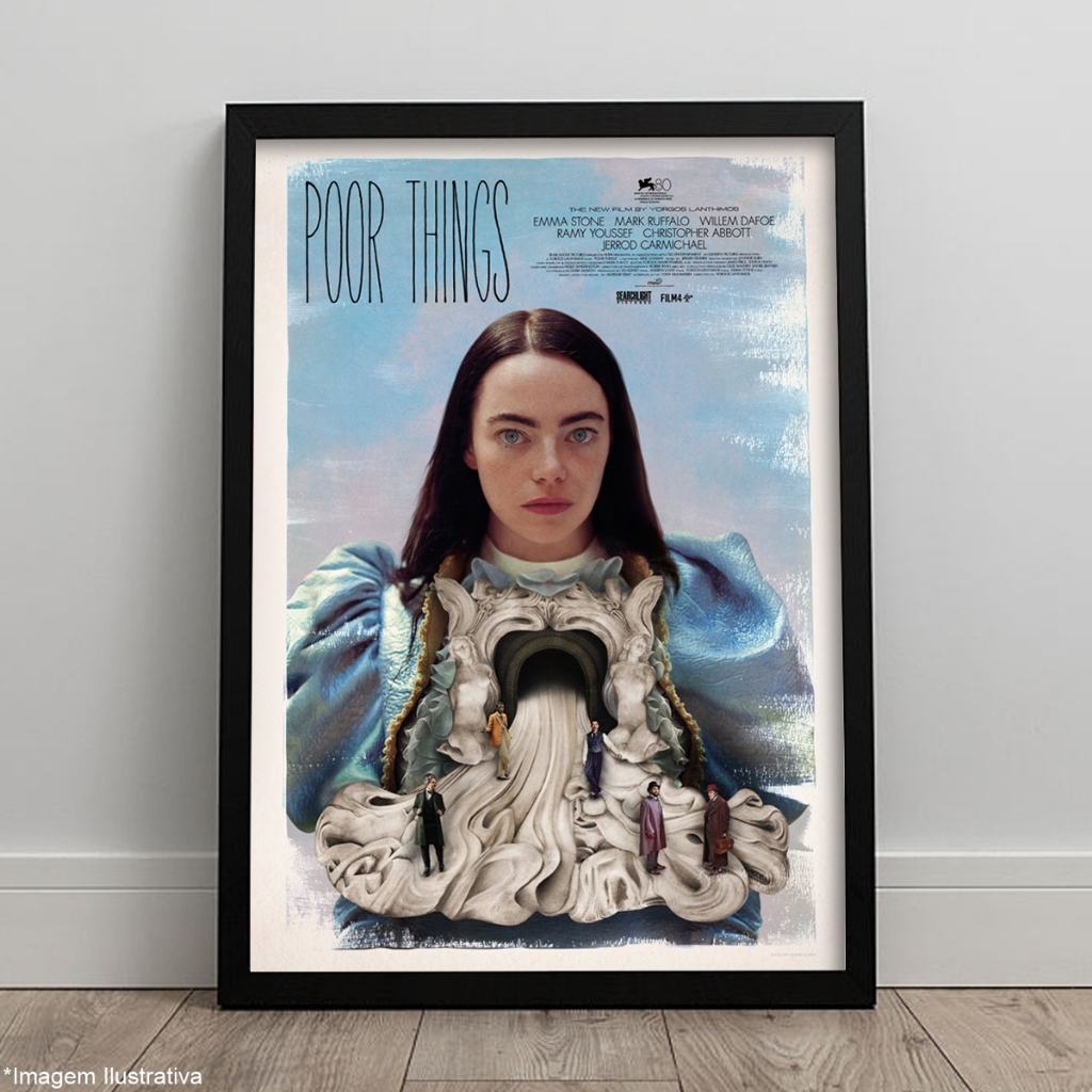 Quadro Pobres Criaturas Filme 2024 Poor Things Emma Stone Pôster C/ Moldura A4 e A3 | Shopee Brasil