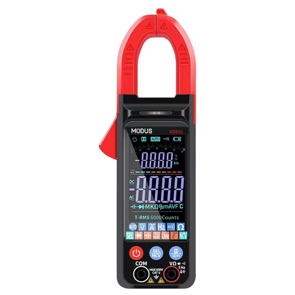 MODUS Alicate Amperímetro Digital Inteligente Cat Ii Max 600v | Shopee ...