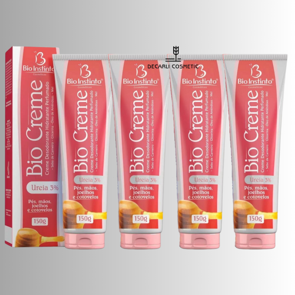4 UN Creme Bio Creme Desodorante Hidratante Perfumado 150g - Bio ...