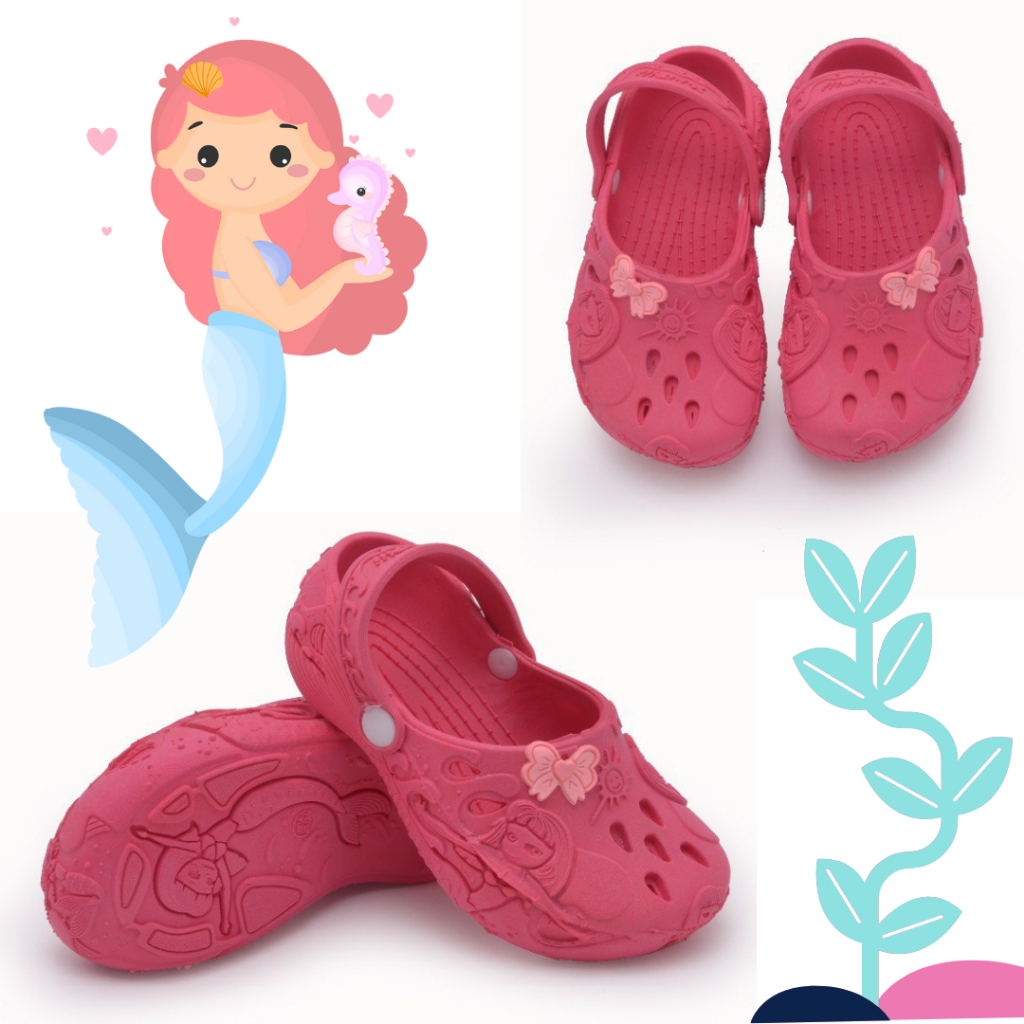 Crocs Sereia Menina Infantil Leve e Confortável TAM 19/20 a 25/26 ...