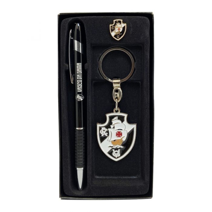 Kit com Chaveiro, Caneta e Boton Presente do Vasco | Shopee Brasil