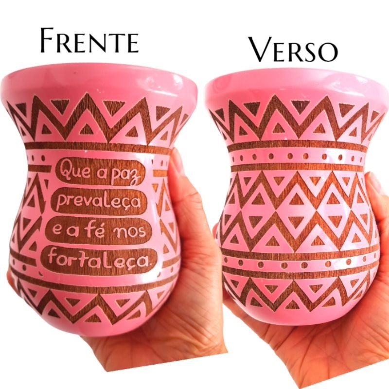 Cuia De Madeira imbuia gravado a laser 360 | Shopee Brasil