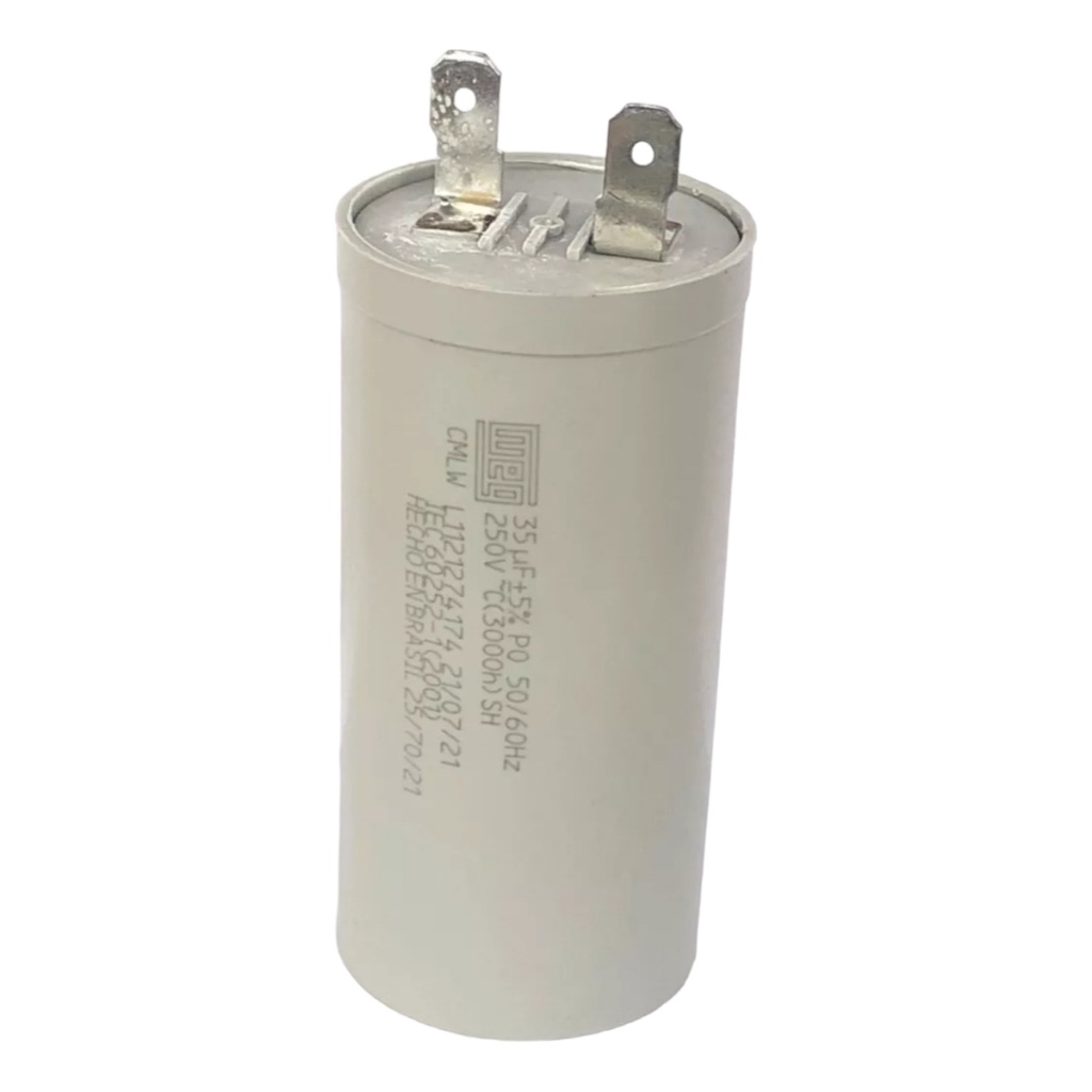 Capacitor 30uf 250vac 50/60 Hz Para Motor 127v Tanquinho | Shopee Brasil