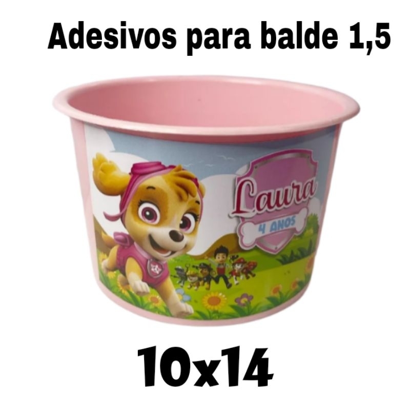 Adesivos para balde 1,5 personalizados 10x14 | Shopee Brasil