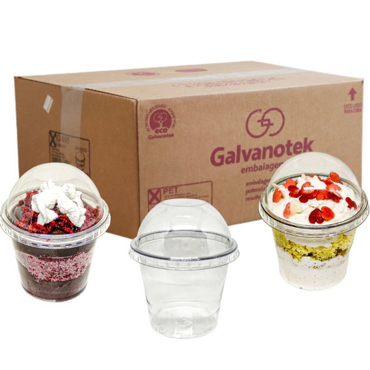 100 Unidades Pote Com Tampa Bolha Mini 60ml G697 GALVANOTEK | Shopee Brasil