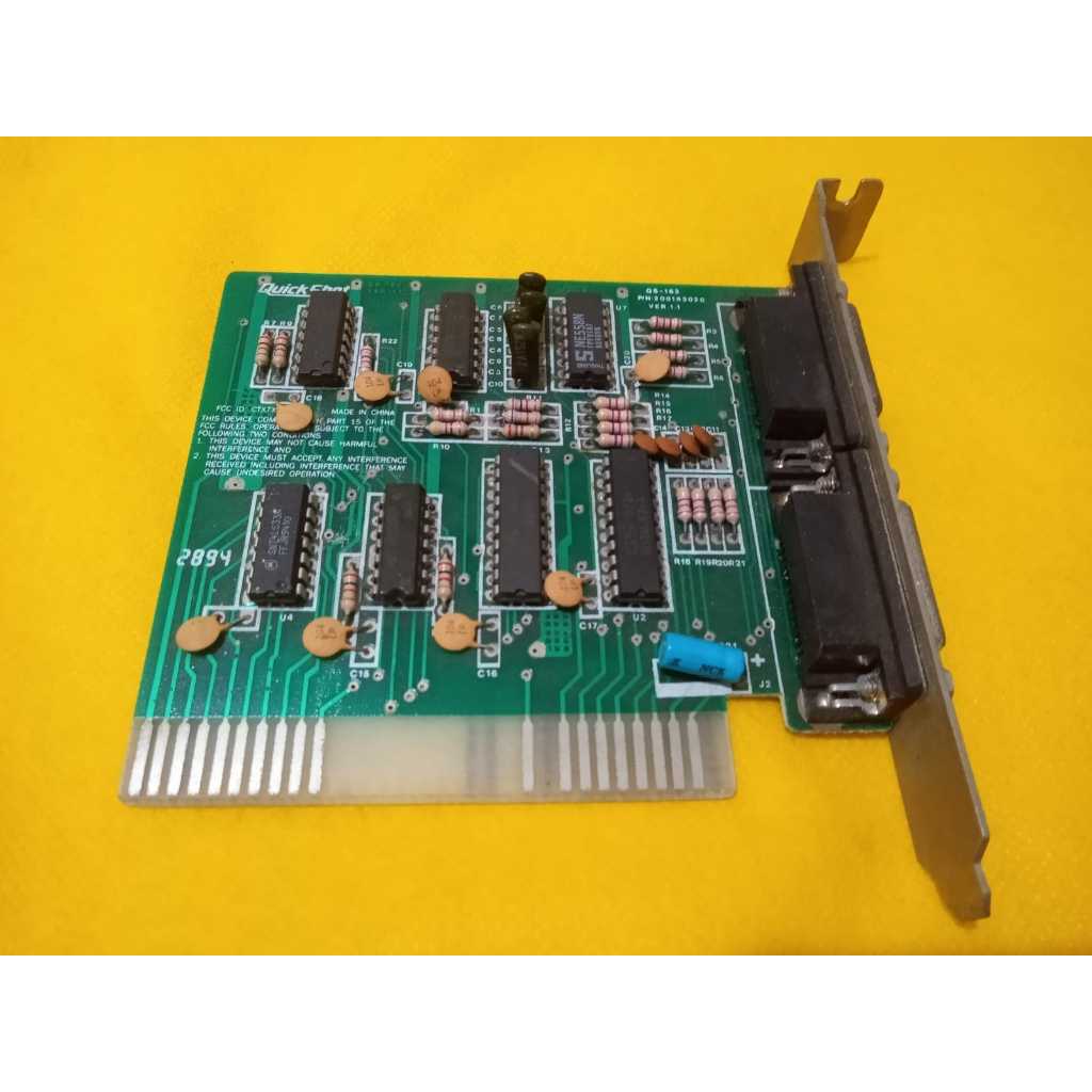 PLACA DE GAME QUICK SHOT ISA RARÍSSIMA C/ (2) PORTAS P/ JOYSTICK ou ...