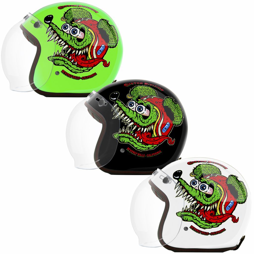 Capacete Aberto Custom Psycho Rat feminino masculino etceter | Shopee ...