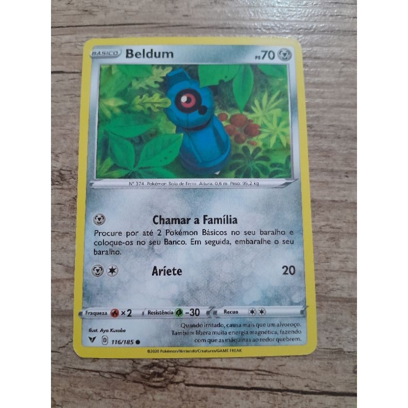 Carta Pokemon Beldum Original SP | Shopee Brasil
