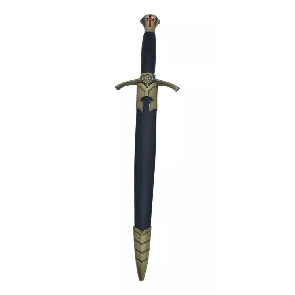 Mini Espada Adaga Cruz Templaria Cruzadas 40cm Pfl22208g | Shopee Brasil