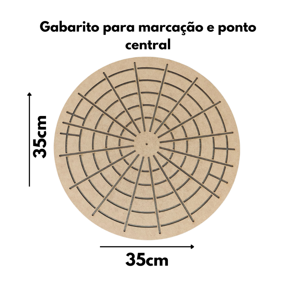 Gabarito para mandalas e pontilhismo retas e ponto central | Shopee Brasil