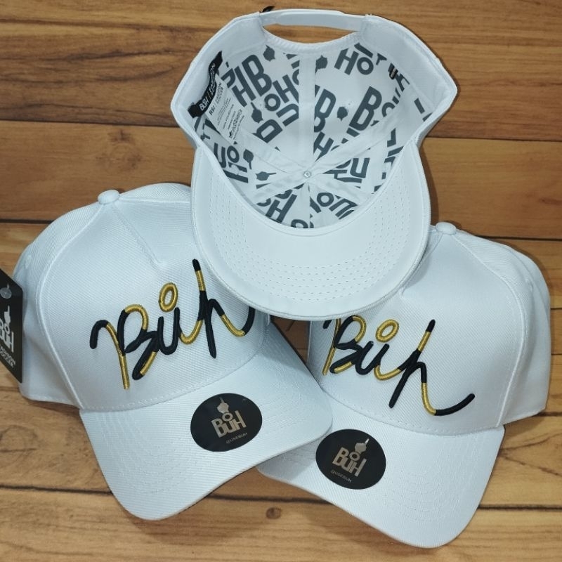 Boné BuH Masculino Feminino Lançamento Aba Curva Bordado Snapback Forro ...