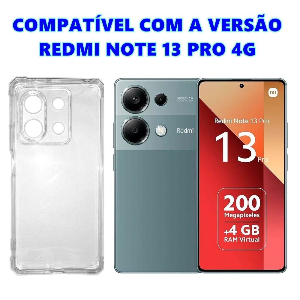 Capa Redmi Note 13 Pro 4G Anti Impacto Capinha Xiaomi Silicone Com ...
