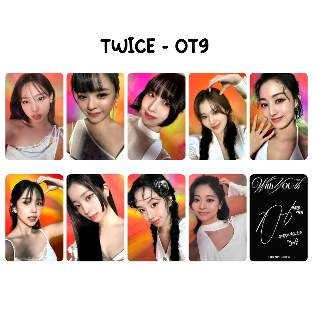 TWICE Kit fanmade - photocards WITH YOU-TH com ou sem verso - Nayeon - Jeongyeon - Momo - Sana ...