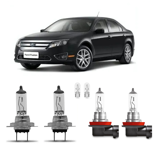 Kit 4 Lampada Farol Fusion 2006 2007 2008 2009 2010 2011 2012 2013 H7 ...